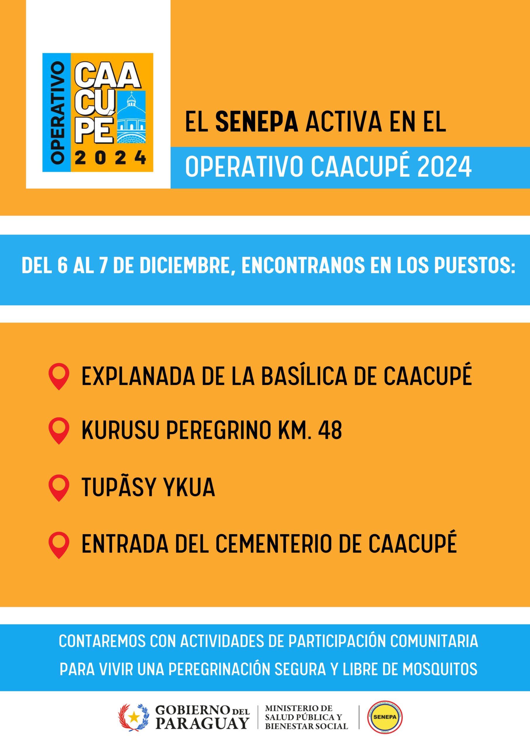 #Caacupé2024: SENEPA promueve la salud con actividades comunitarias ...